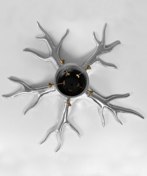 X-large Christmas Tree Stand "The Root" - Silver - Garden Glory USA