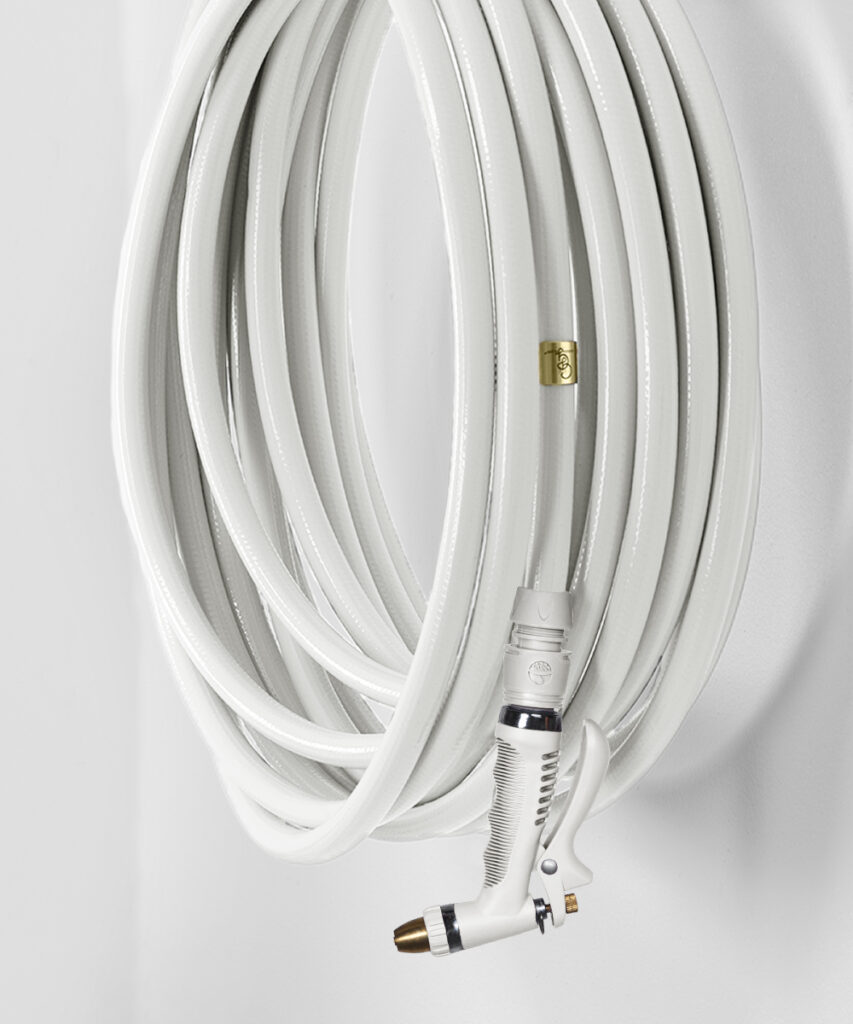 White Snake Hose + Spray Gun - Garden Glory USA