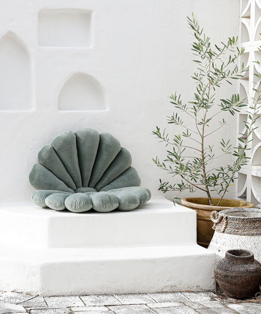 Shell Cushion Eucalyptus 4-pack - Garden Glory USA