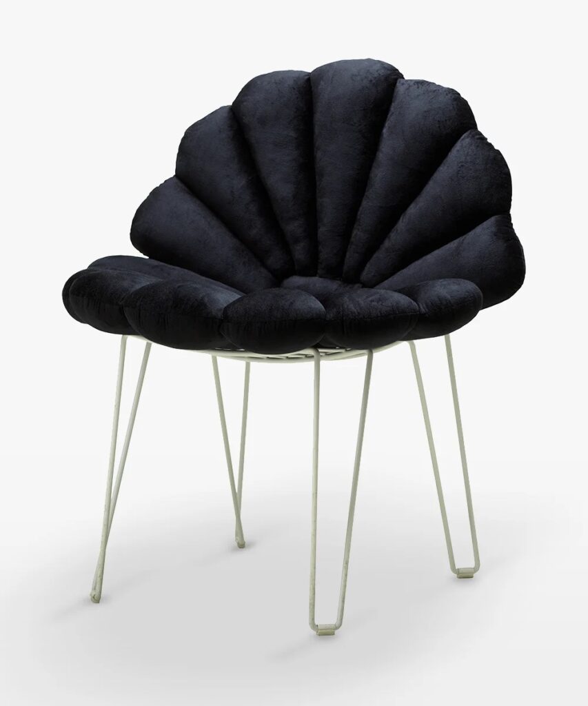 Black Shell Cushion - Garden Glory