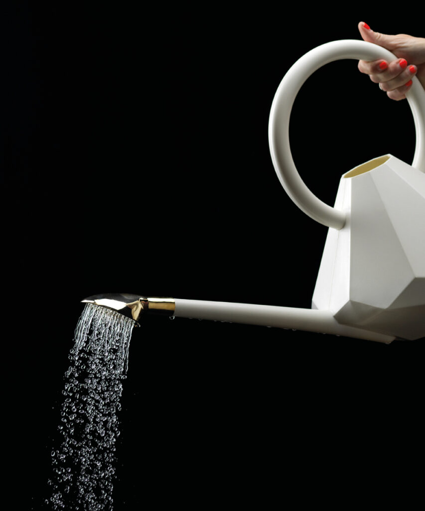 Crystal watering can + sprinkler head - Garden Glory