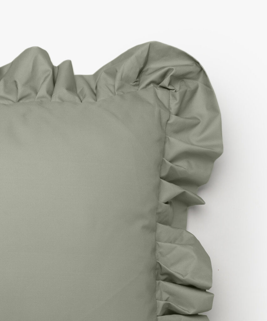 Outdoor Pillow Ruffle Green - Garden Glory